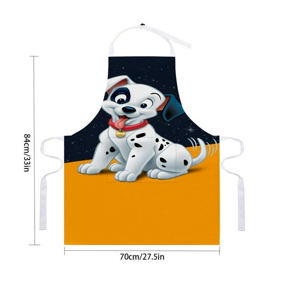 101 Dalmatians apron with pockets and waterproof features, adjustable ...