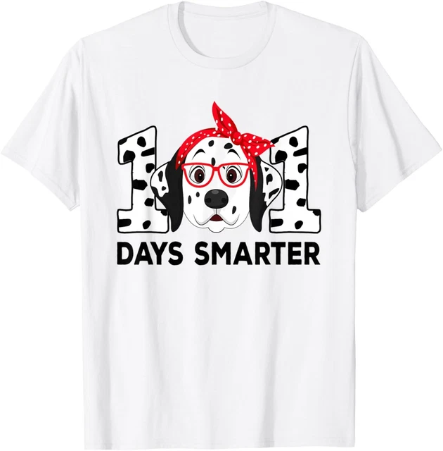 101 Days Smarter 101St Day School Dalmatian Dog Teacher Kids T-Shirt ...