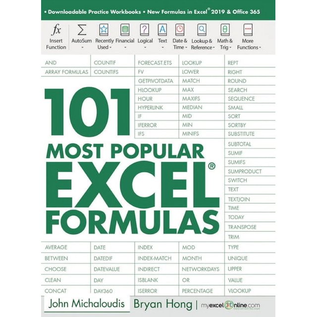 101 Excel: 101 Most Popular Excel Formulas (Hardcover) - Walmart.com