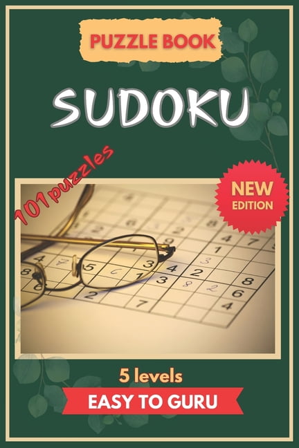 101 Sudoku puzzles: A Book With 5 Levels from Easy to Guru, (Paperback ...
