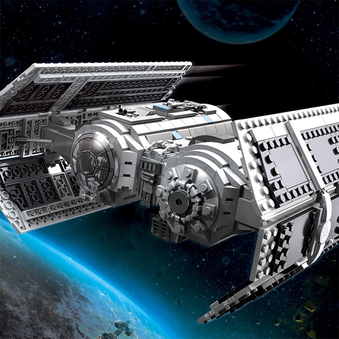 1010 pcs，JIESTAR Destroyer Building Block Model,Fighter Spaceship Model ...