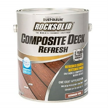Gray Tone, Rust-Oleum RockSolid Satin Composite Deck Refresh Exterior ...