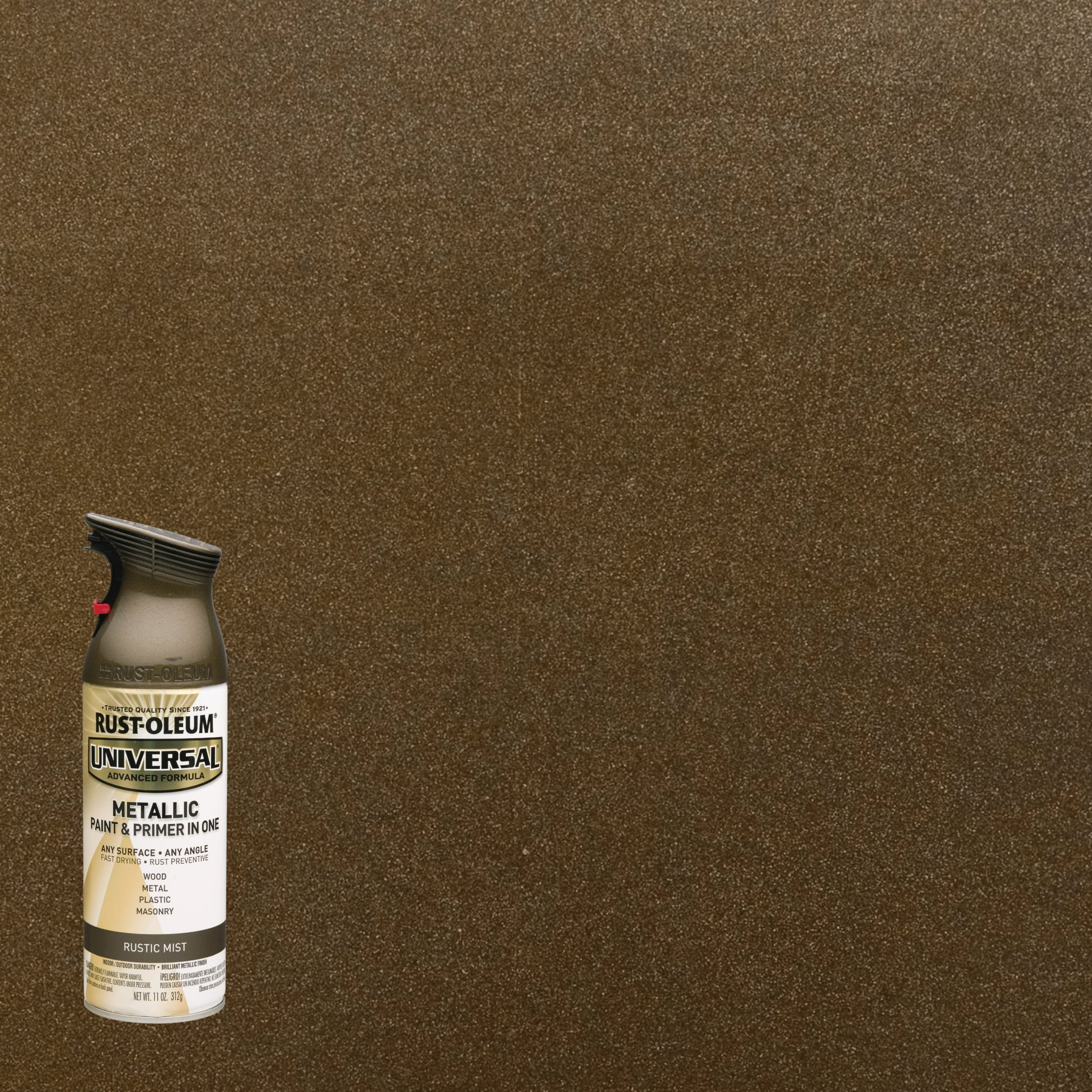 1014350 SPRAY PAINT BROWN 11OZ Rust-Oleum Universal Metallic Rustic ...