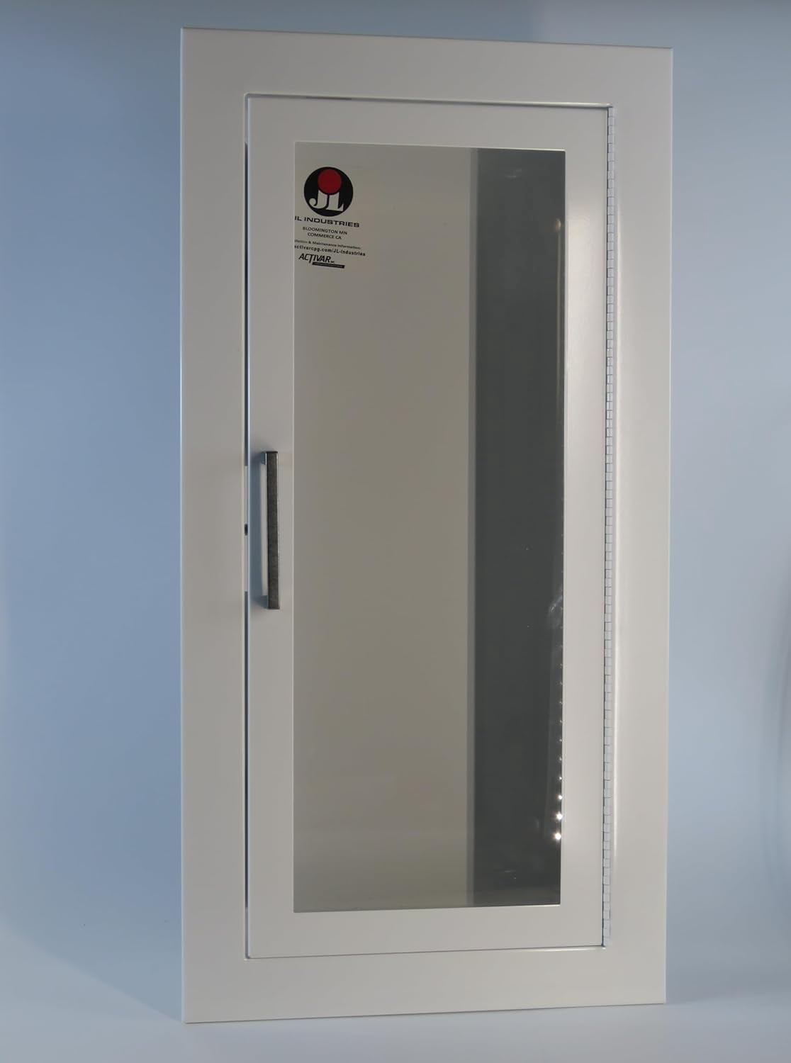 1015F10 Full Glass Flat Trim Full Recessed Extinguisher Cabinet ...