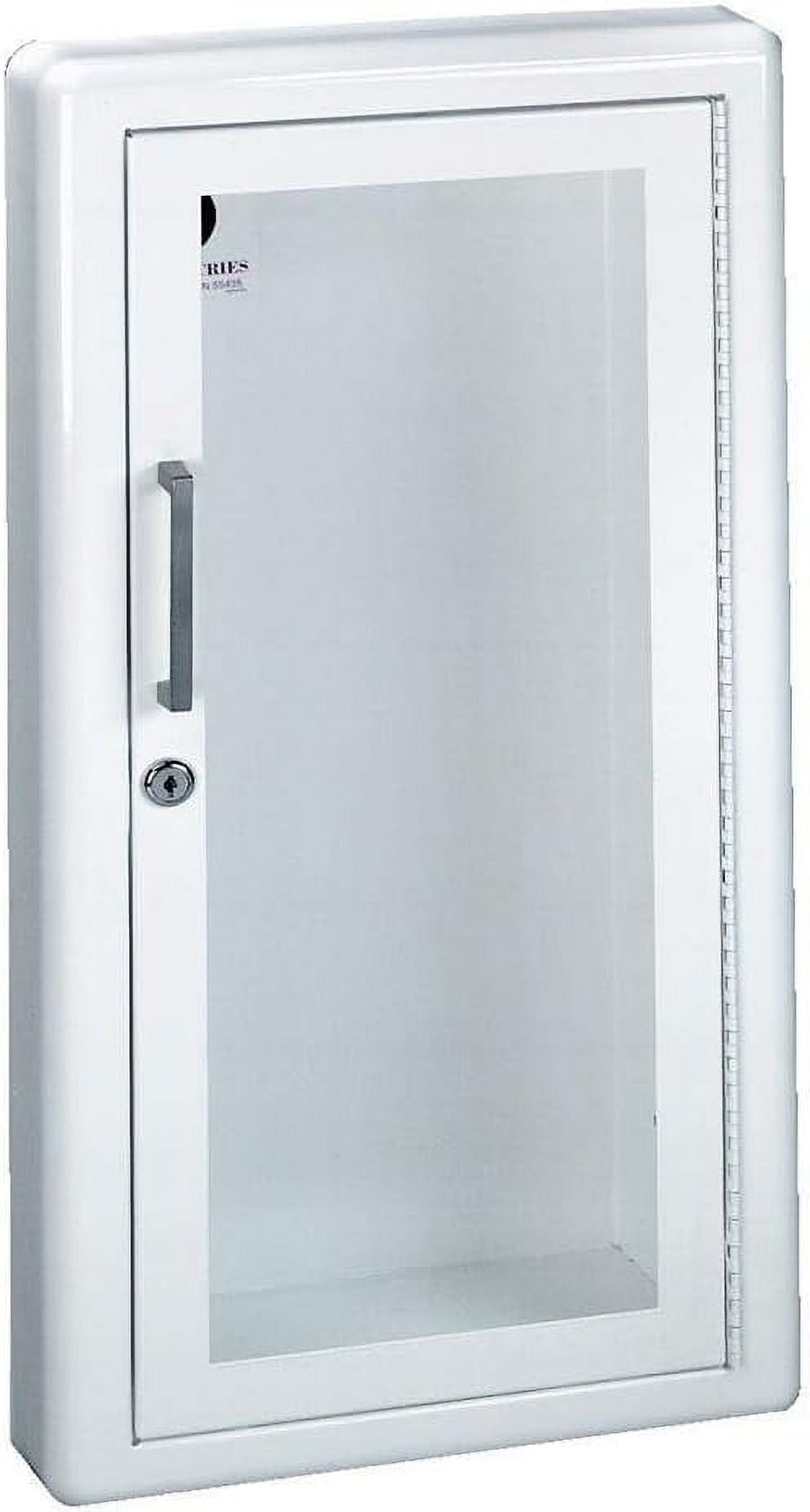 1017G10 Ambassador Cabinet-Full Glazing Door-Primed Steel-Semi Recessed ...