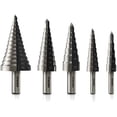 10198A Step Drill Bit Set | 5 count, 4mm- 35mm | Metric Titanium Unibit ...