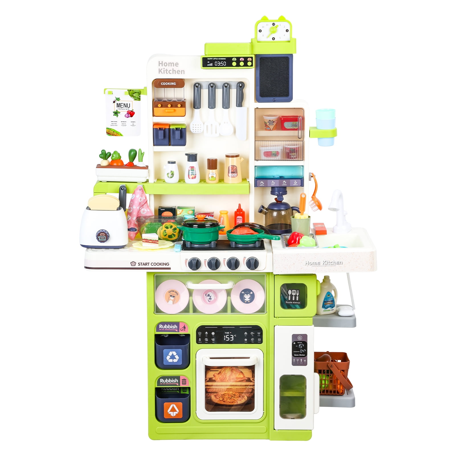 101Pcs/Set Children Pretend Play Kitchen Set with Sound - Walmart.com