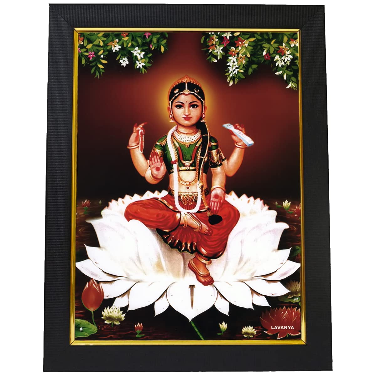 101Temples BalatripuraSundari Photo Frame for pooja room with Wall Hook ...