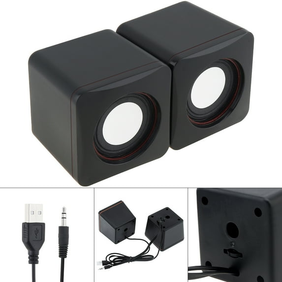 101Z USB 2.0 USB Powered Desktop Speaker for Notebook with Volume ...