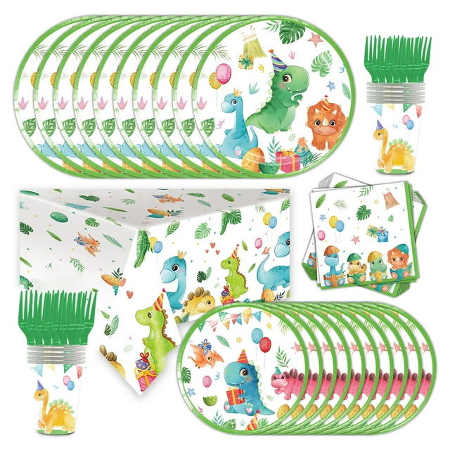 101pcs Dinosaur Party Supplies Dino Dinosaur BSL1 Birthday Decorations ...