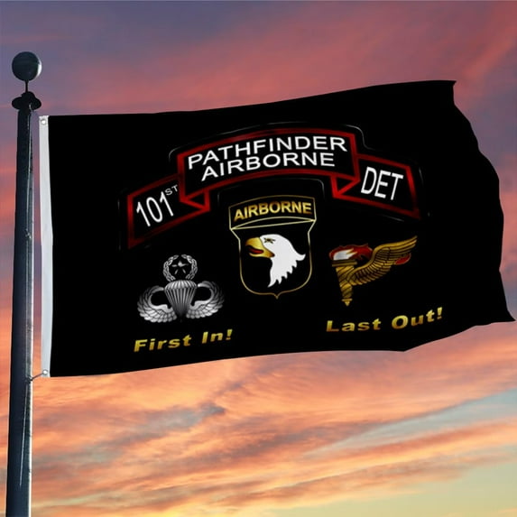 101st Airborne Division Flag US Military Pathfinder DET Flag Banner ...