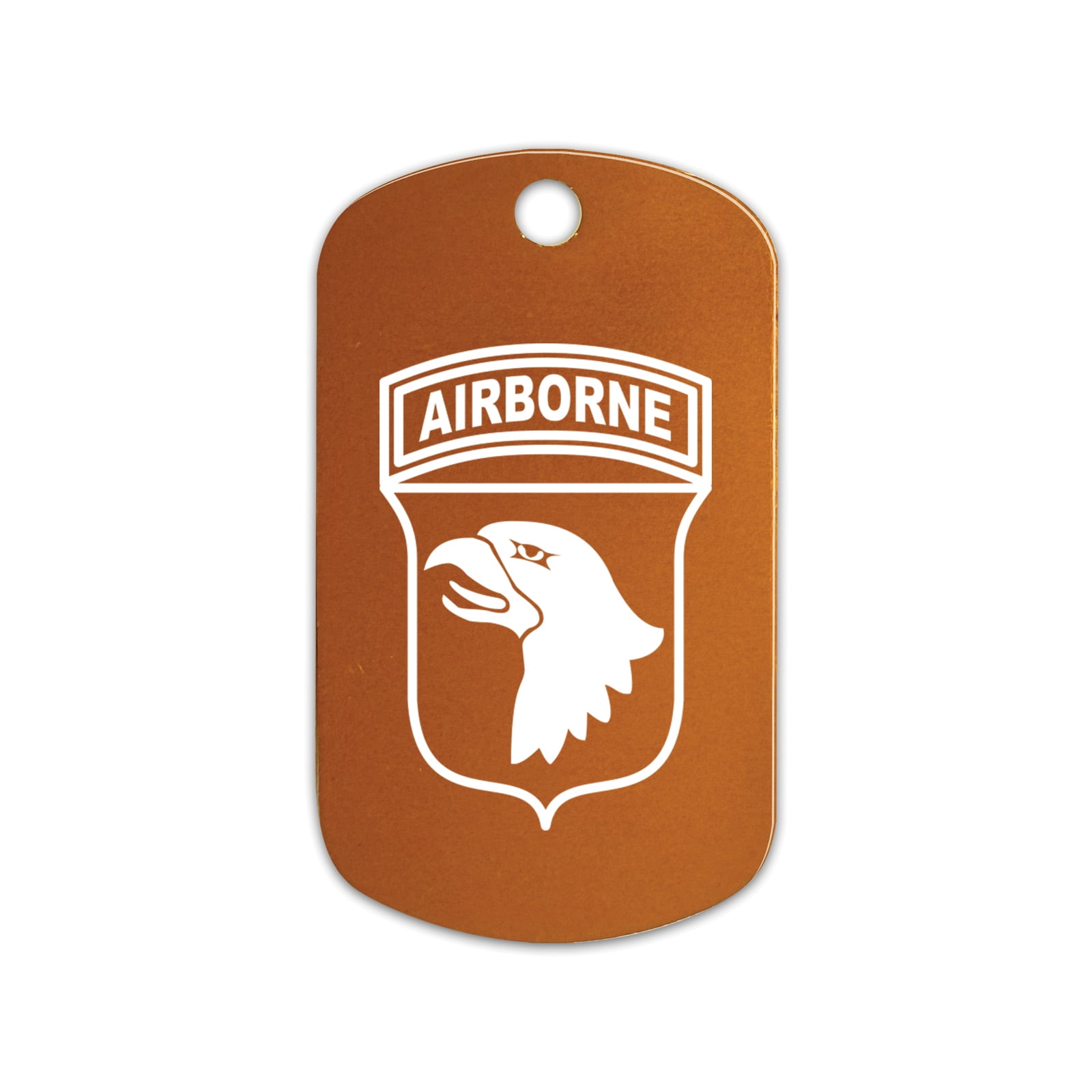 101st Airborne Division GI Dog Tag Aluminum Keychain screaming eagles ...