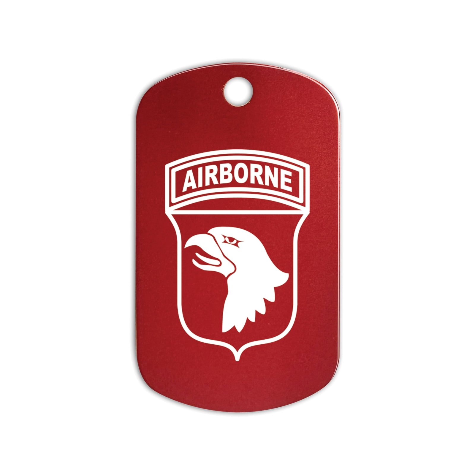 101st Airborne Division GI Dog Tag Aluminum Keychain screaming eagles ...