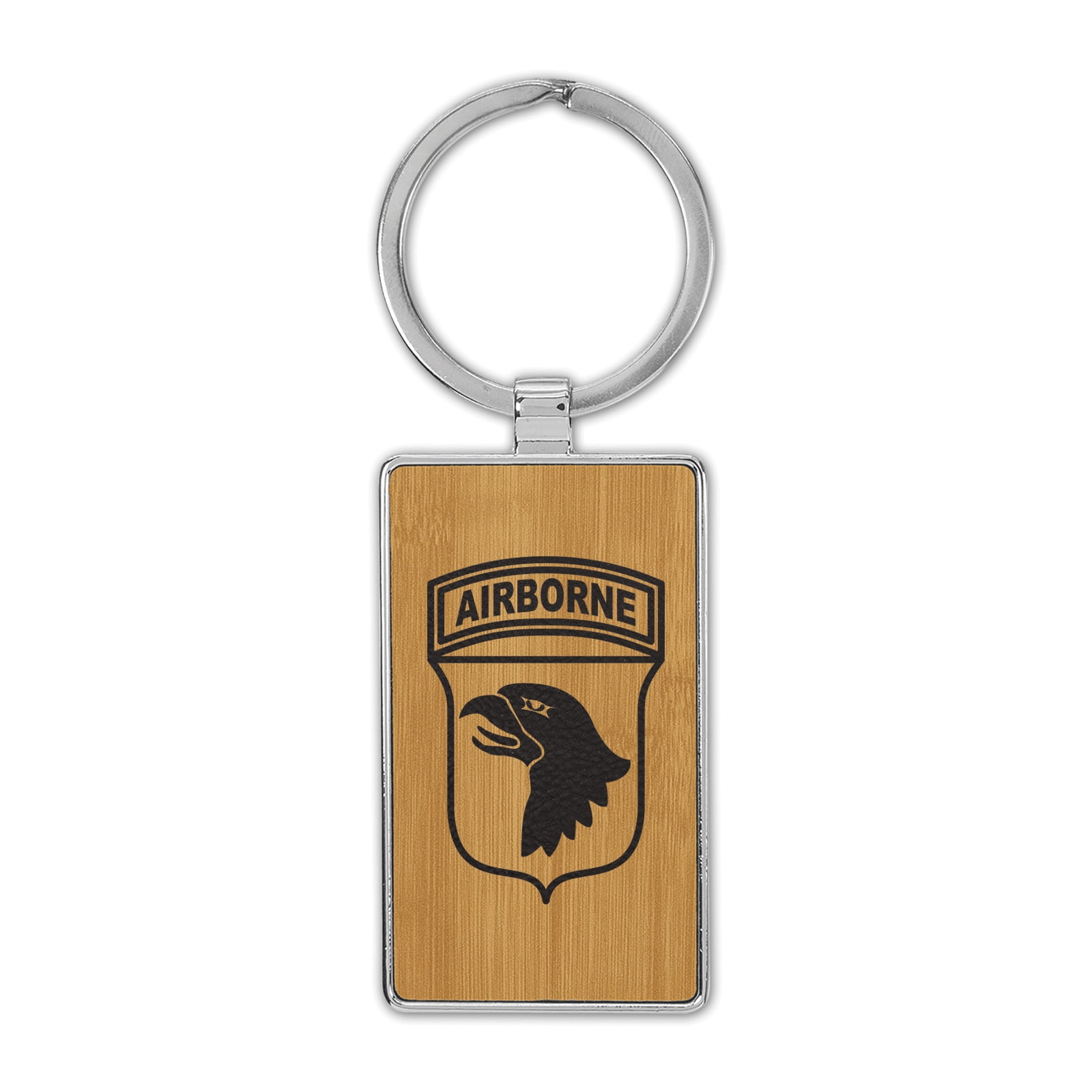101st Airborne Division Premium Leatherette Keychain screaming eagles ...