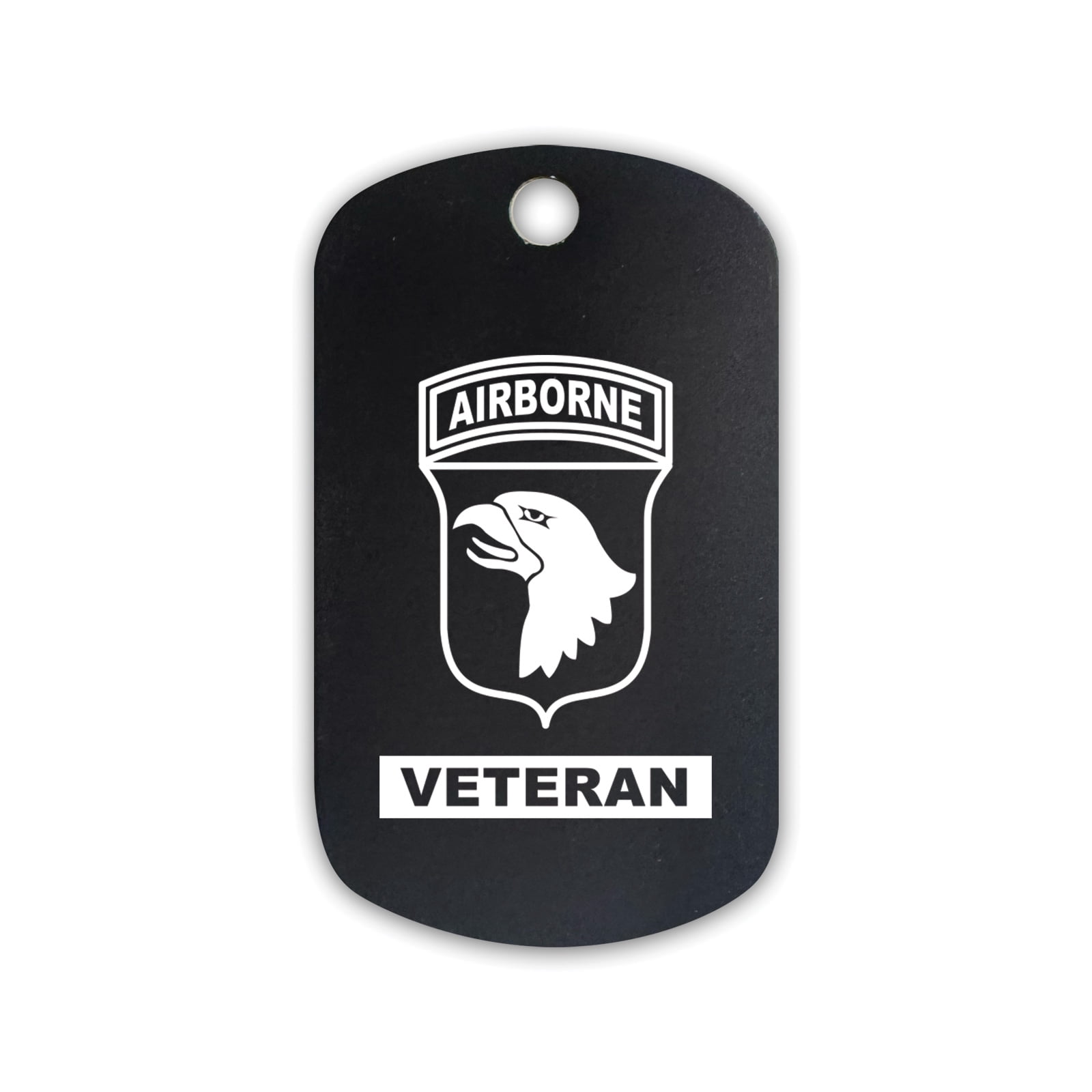 101st Airborne Division Veteran GI Dog Tag Aluminum Keychain screaming ...