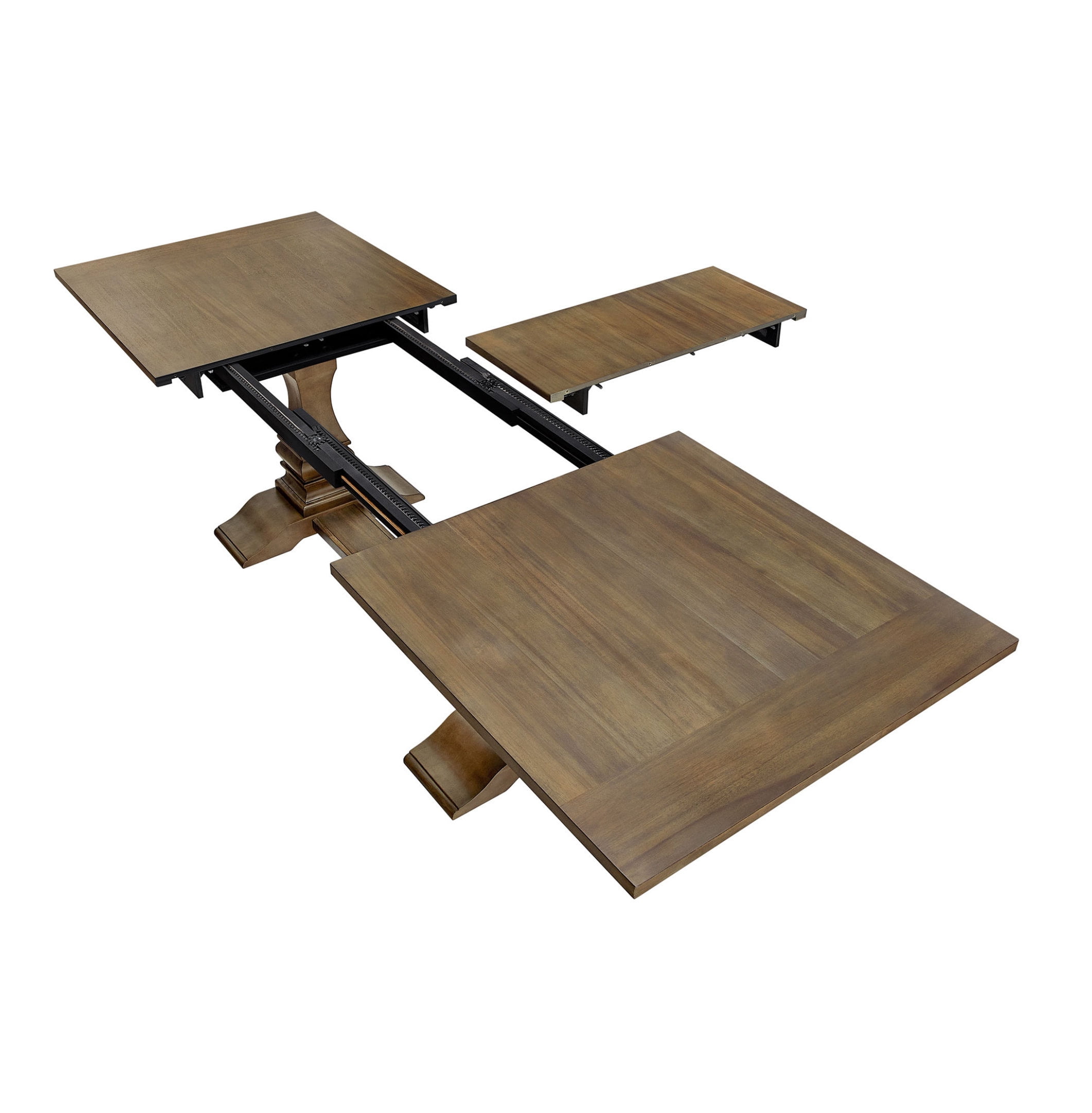 102.01 Inch Extendable Wooden Dining Table for 6 Persons,Long ...
