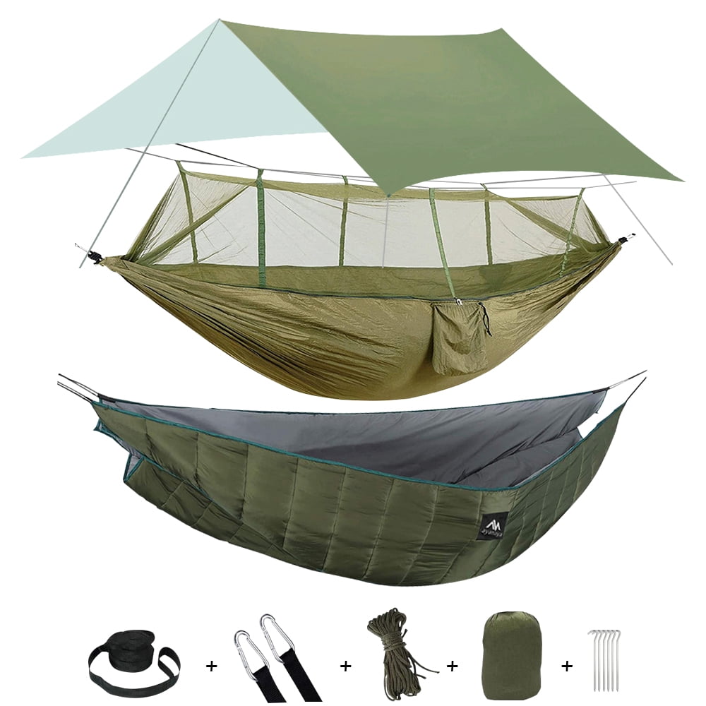 102.4''*55.1''Double Camping Hammock+10*10FT Camping Hammock Tent Rain ...