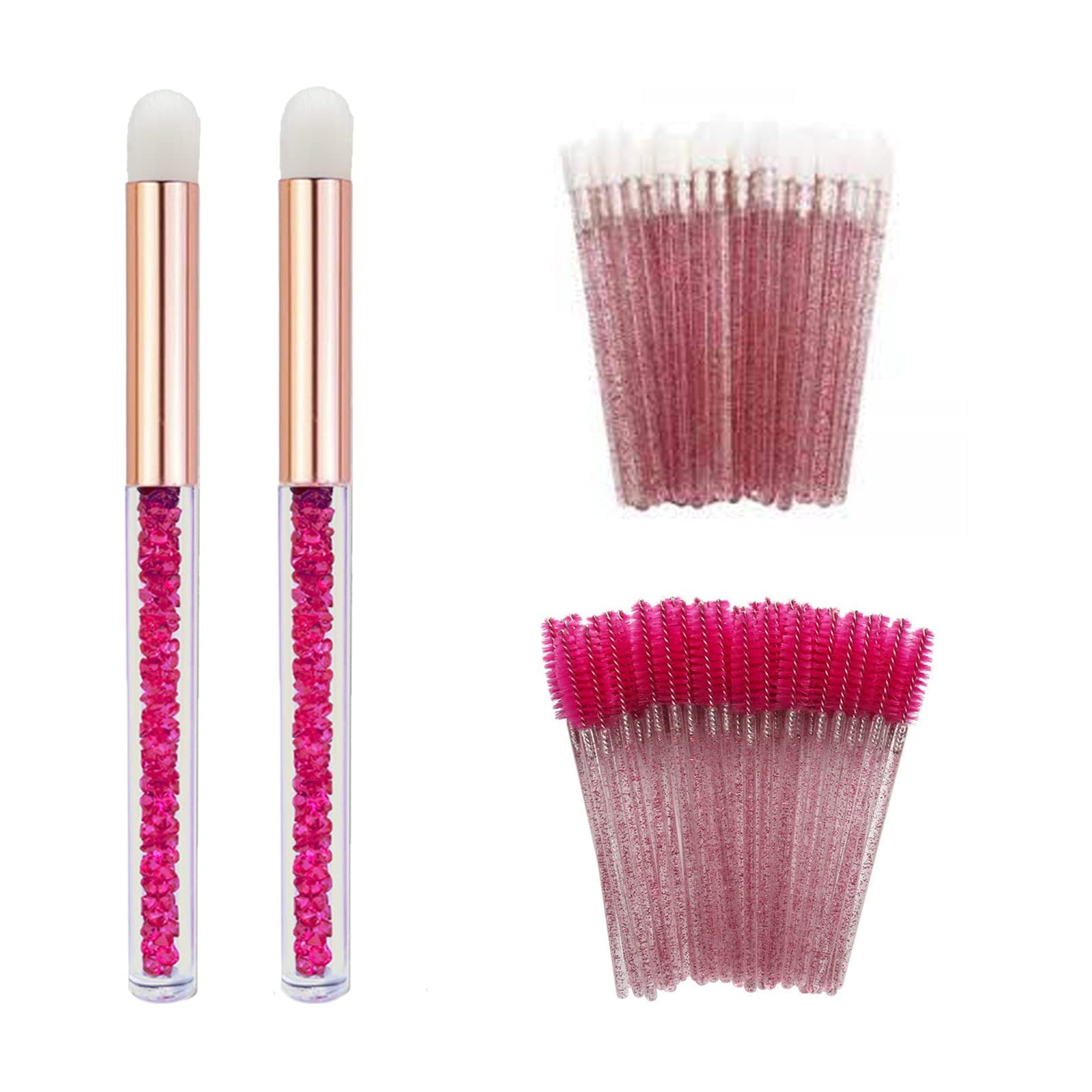 102 Pcs Glitter Disposable CM31 Makeup Applicators,Blue Lash Shampoo ...