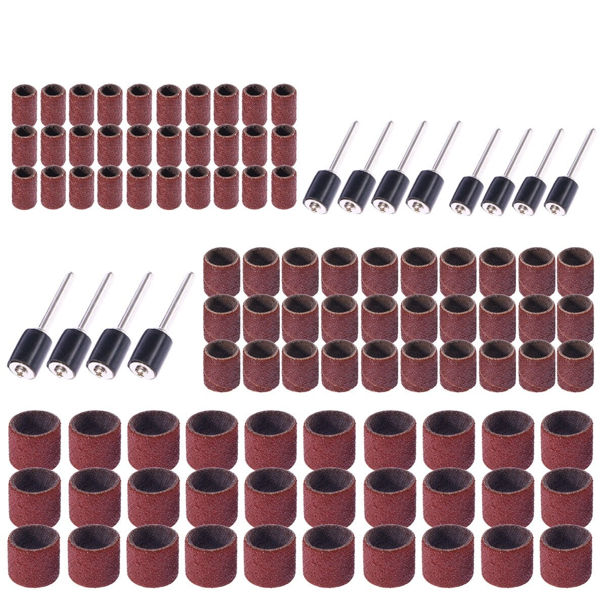 102 Pcs Nail Kits Drill Press Sanding Drum Bands Rotary Tool - Walmart.com