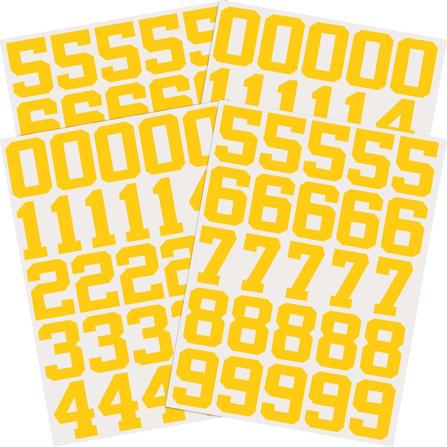 102 Pcs Sports Helmet Numbers Sticker 1.25 Inch Vinyl Helmet Numbers ...