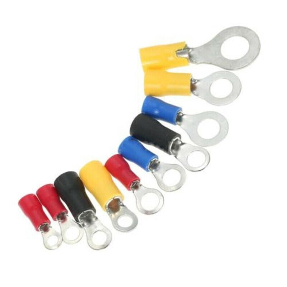 102 Pcs Various Insulated Ring Crimp Terminal Wire Connector Parts Kits ...