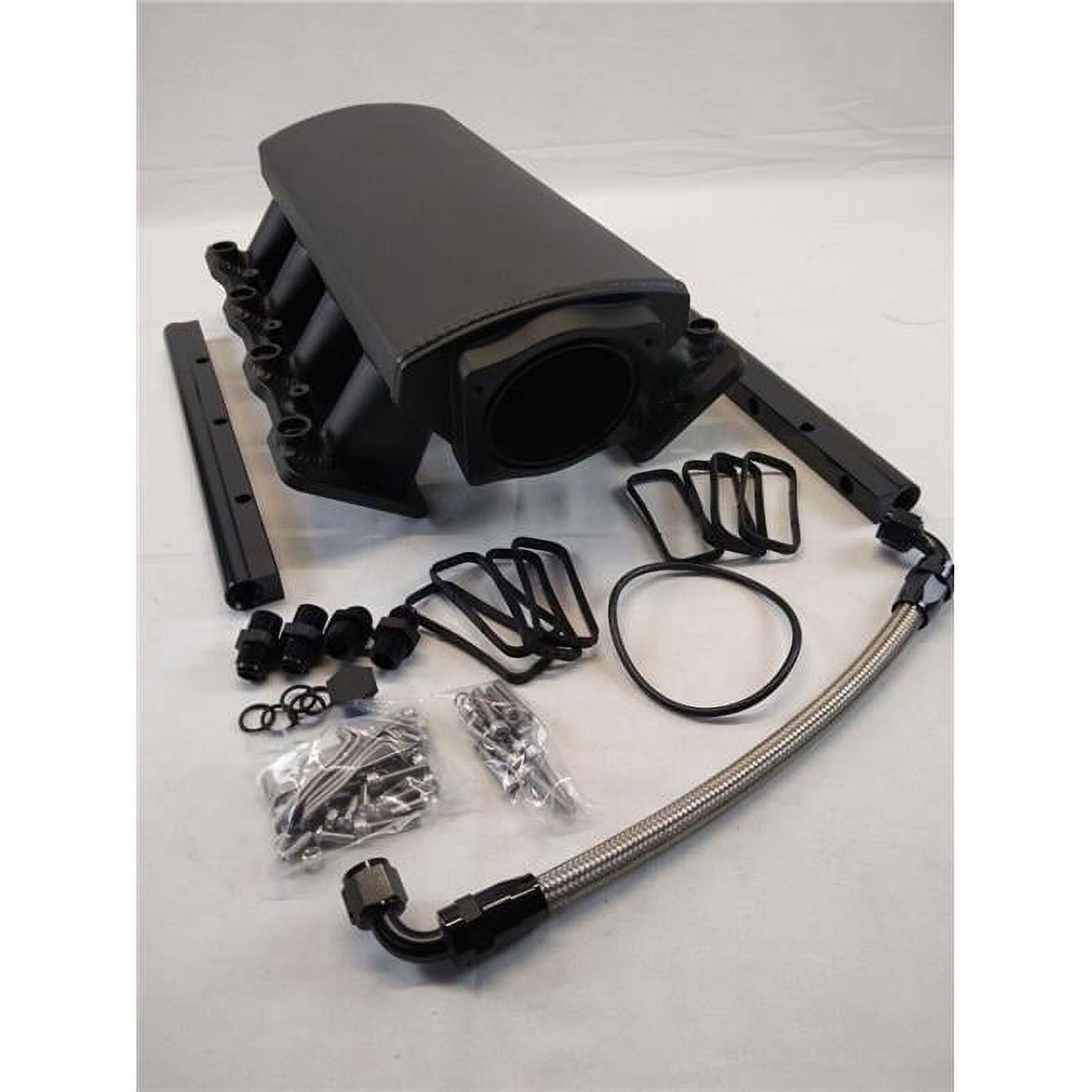 102 mm LS1, LS2 & LS6 Straight Intake Manifold, Black - 6.75 in. Height ...