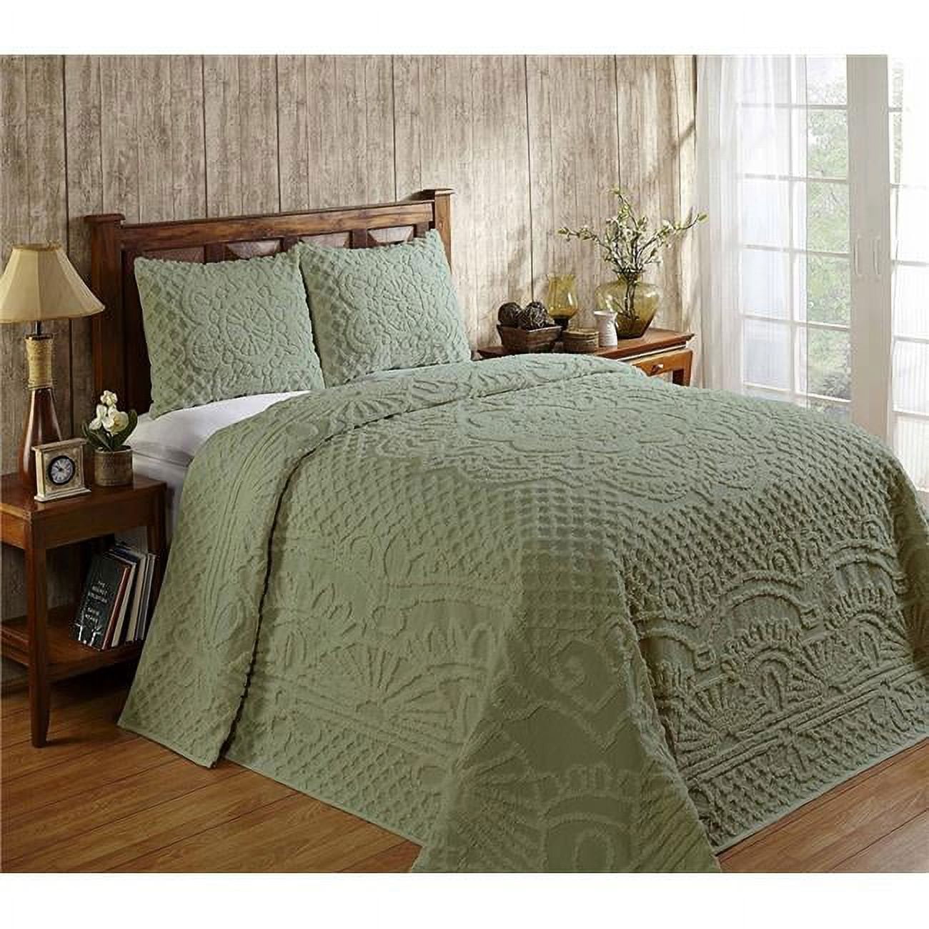 102 x 110 in. Trevor Bedspread, Sage - Queen - Walmart.com