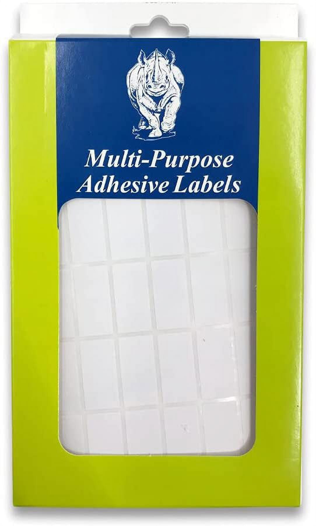 1020 All Purpose Self Adhesive Plain Rectangular White Labels - Easy ...