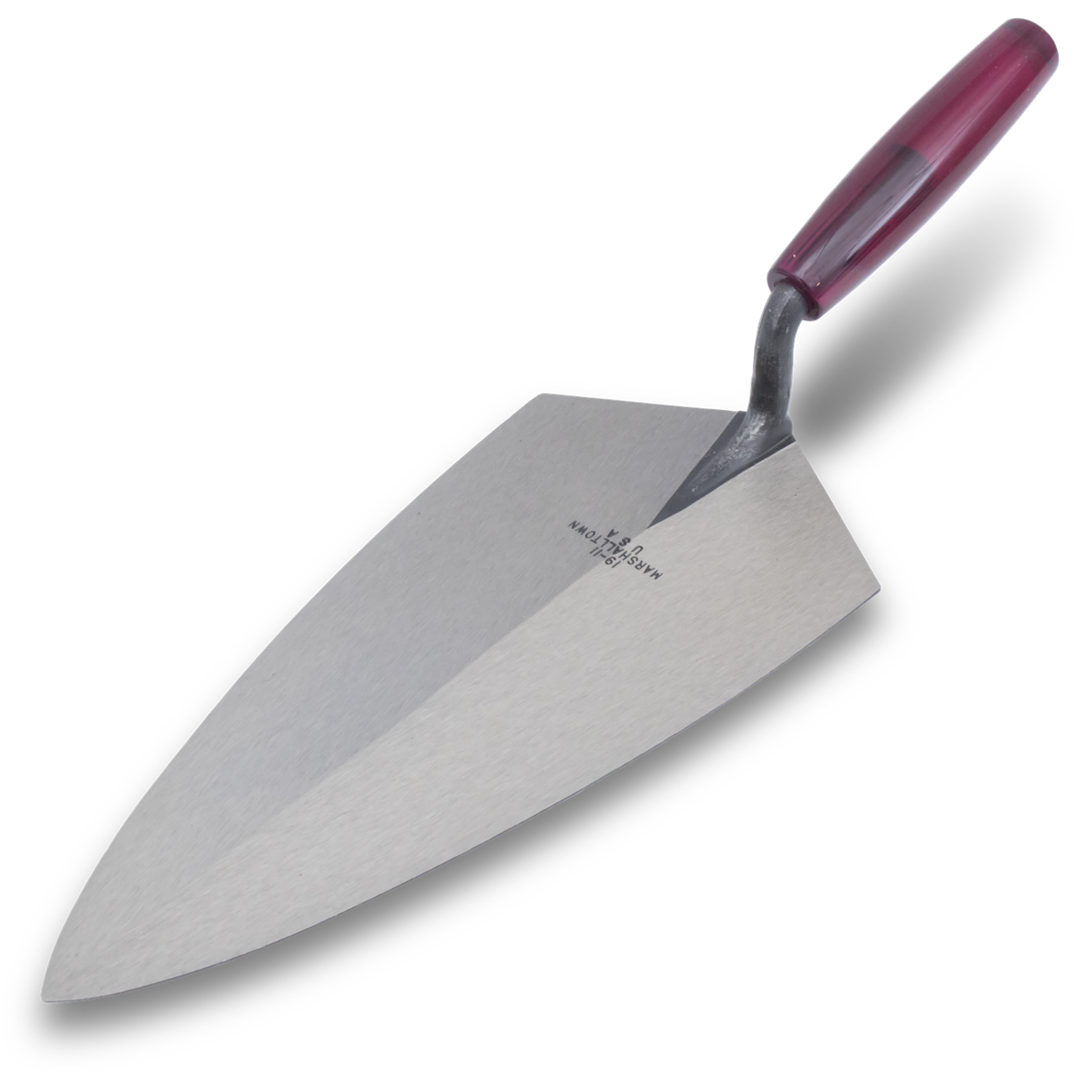 MARSHALLTOWN 19P10 Philadelphia Brick Trowel, 10 x 5 Inch Masonry ...