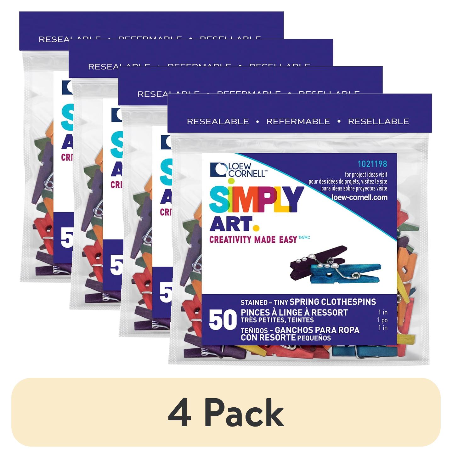 (4 pack) 1021198B FORSTER WOODSIES CLOTHESPIN TINY SPRING ASTD 50PC ...