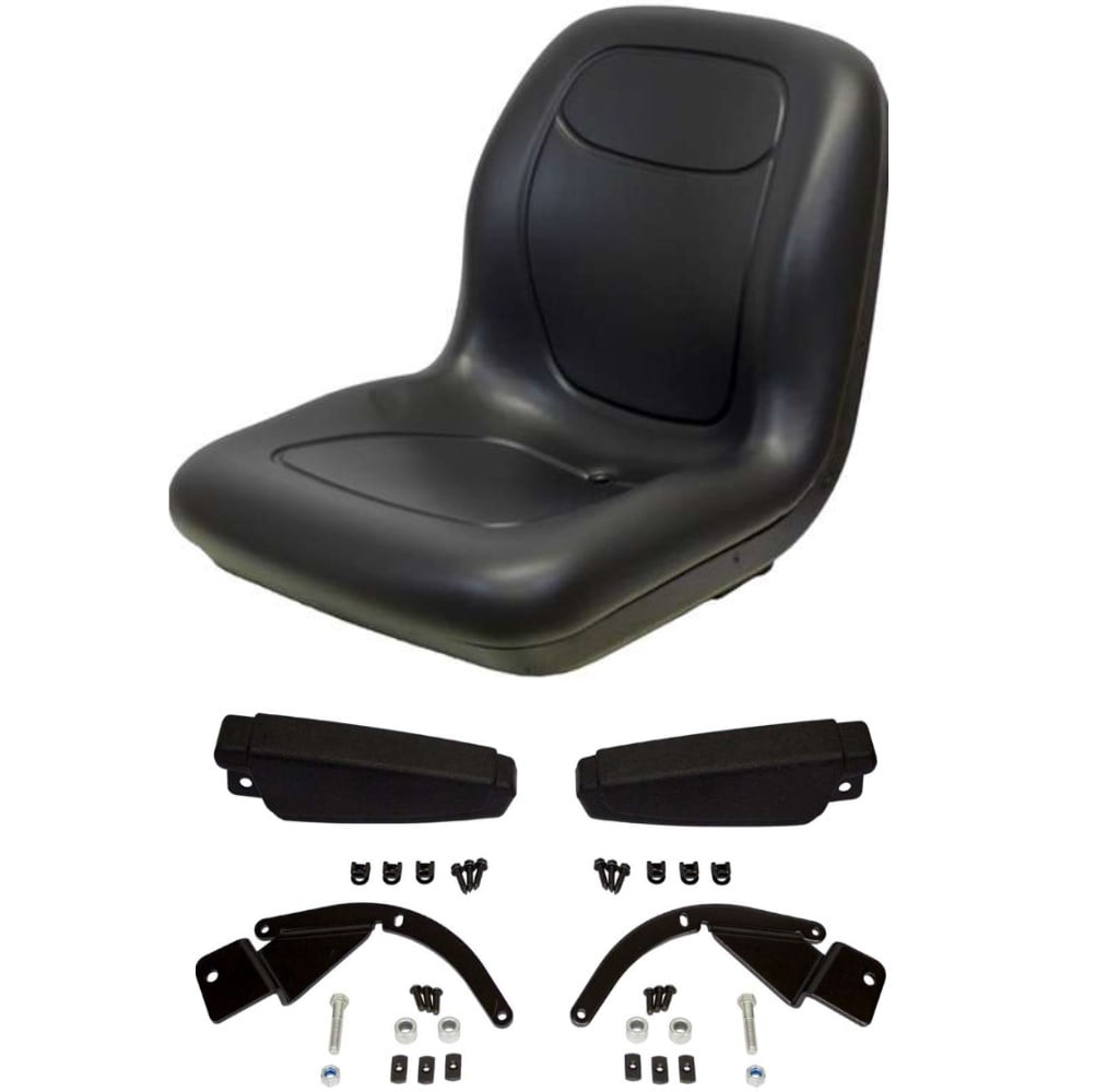 RAParts 102707301CC Black High Back Seat Flip Up Arm Rests Fits Kubota ...