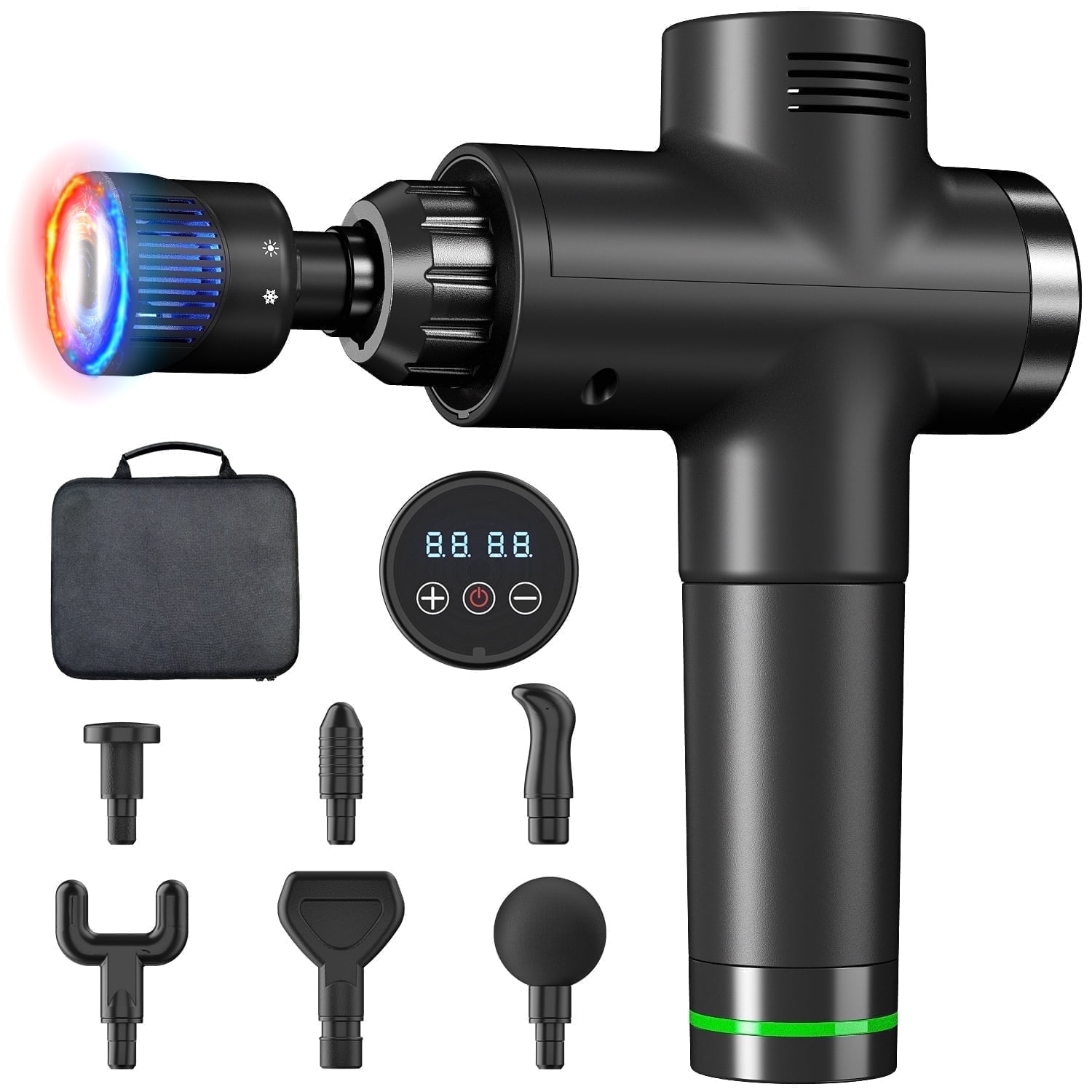 Cshidworld Massage Gun with Heat and Cold Head, Deep Tissue Muscle ...