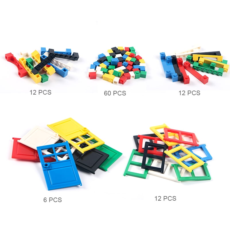 102pcs Door & Window Brick DIY House Building Blocks Bricks Toys City ...