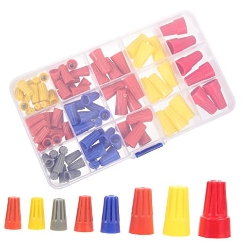 102pcs Threaded Crimp Cap Fit Gauge Wire Spring Insert Nuts Quick ...