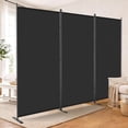 103''W Folding Room Divider for Room Separator,Freestanding 3 Panel ...