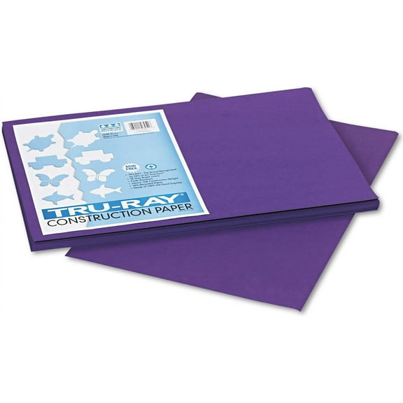 Tru-Ray Extra Large Construction Paper, 24 x 36 Inches, Black, 50 ...