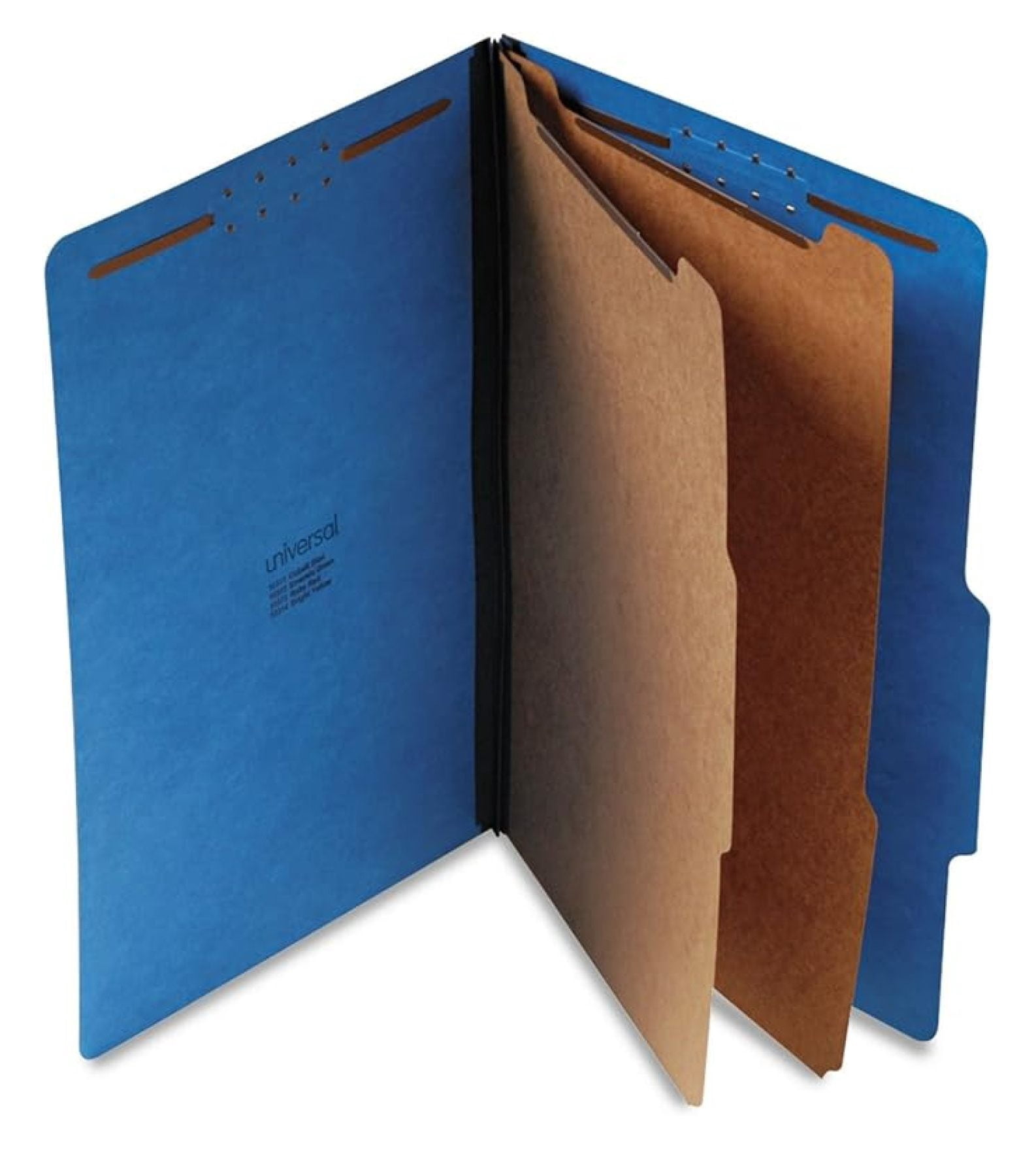 10311 Pressboard Classification Folders, Legal, Six-Section, Cobalt ...