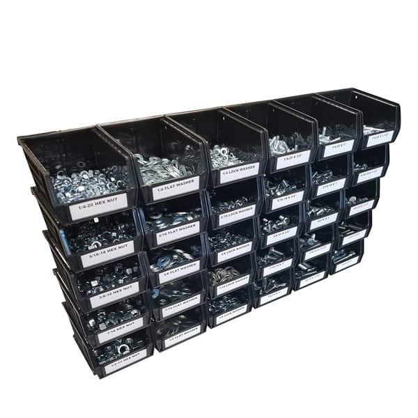 1035 Piece Metric 8.8 Nut Bolt and Washer Assortment with 30 Plastic Bins - Walmart.com