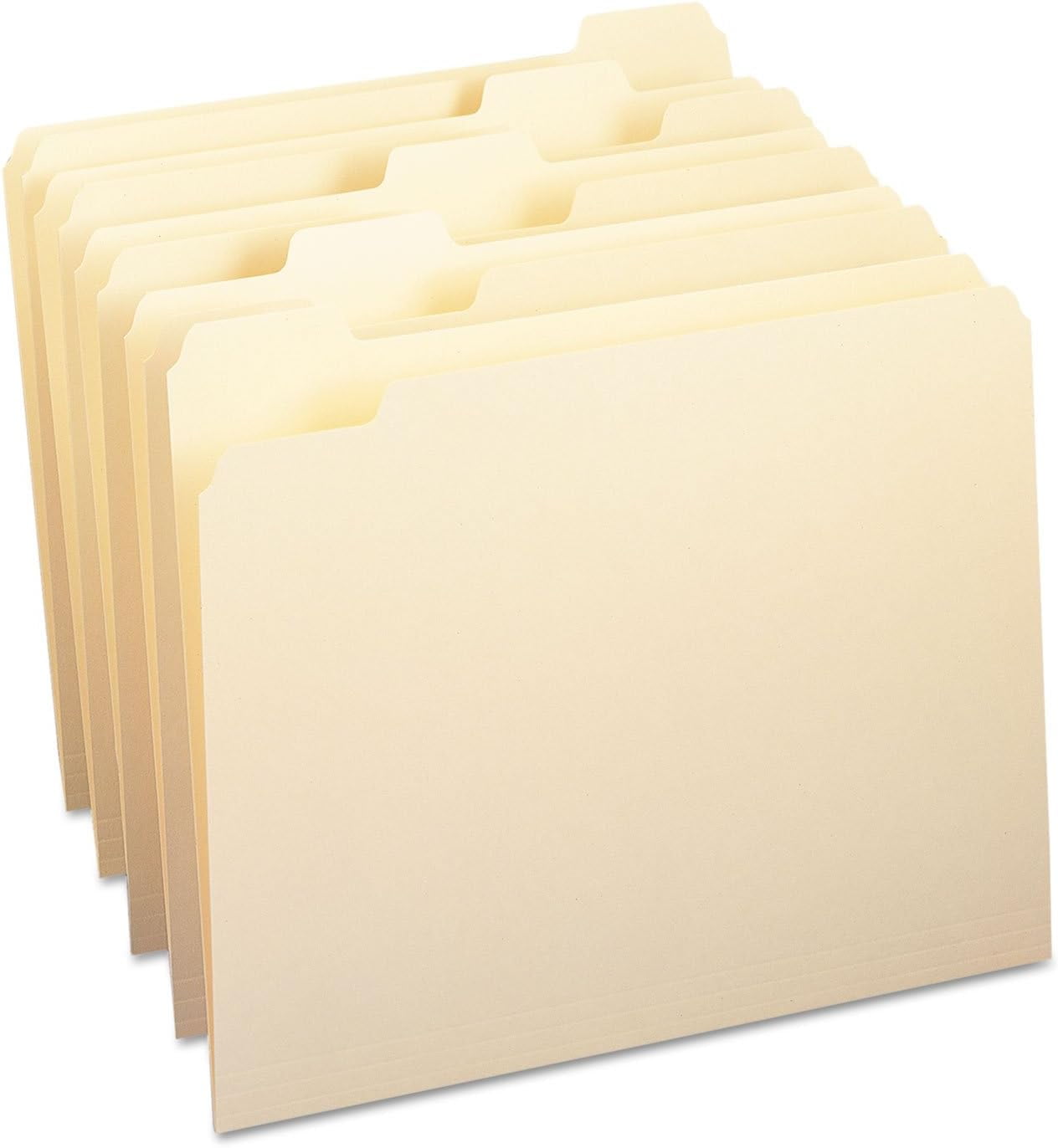 10350 File Folders 1/5 Cut One-Ply Top Tab Letter Manila 100/Box ...