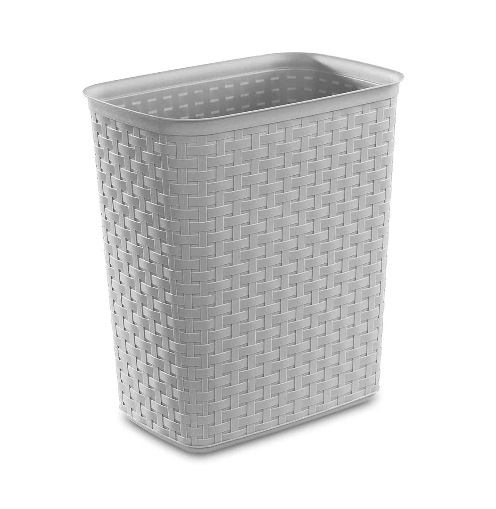 10386A06 Weave 5.8 Gallon Plastic Home Office Bedroom Bathroom Waste ...