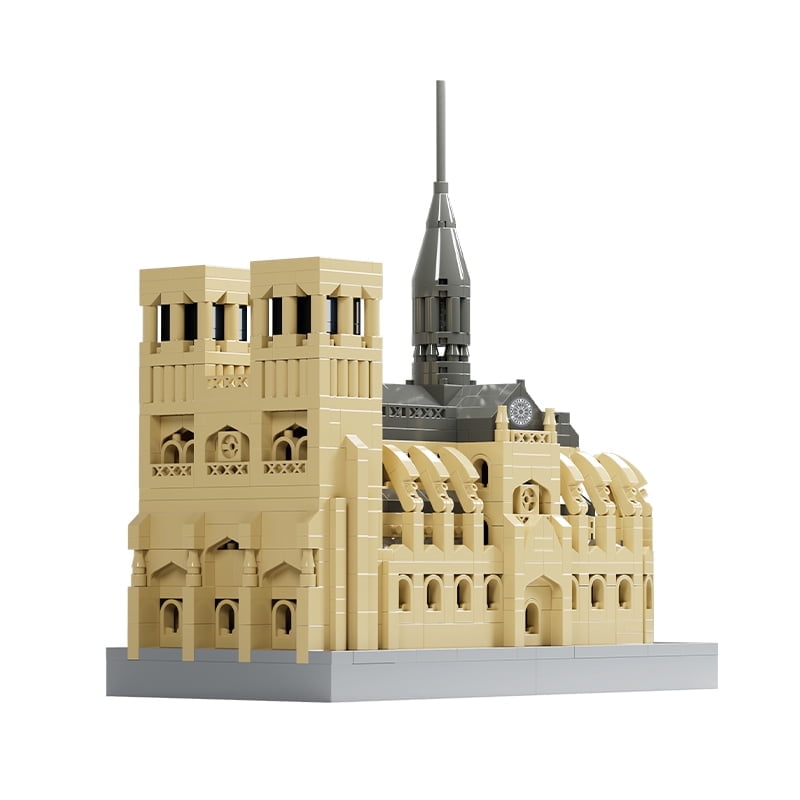 1038PCS Notre Dame de Paris Church World Famous Building Miniature ...