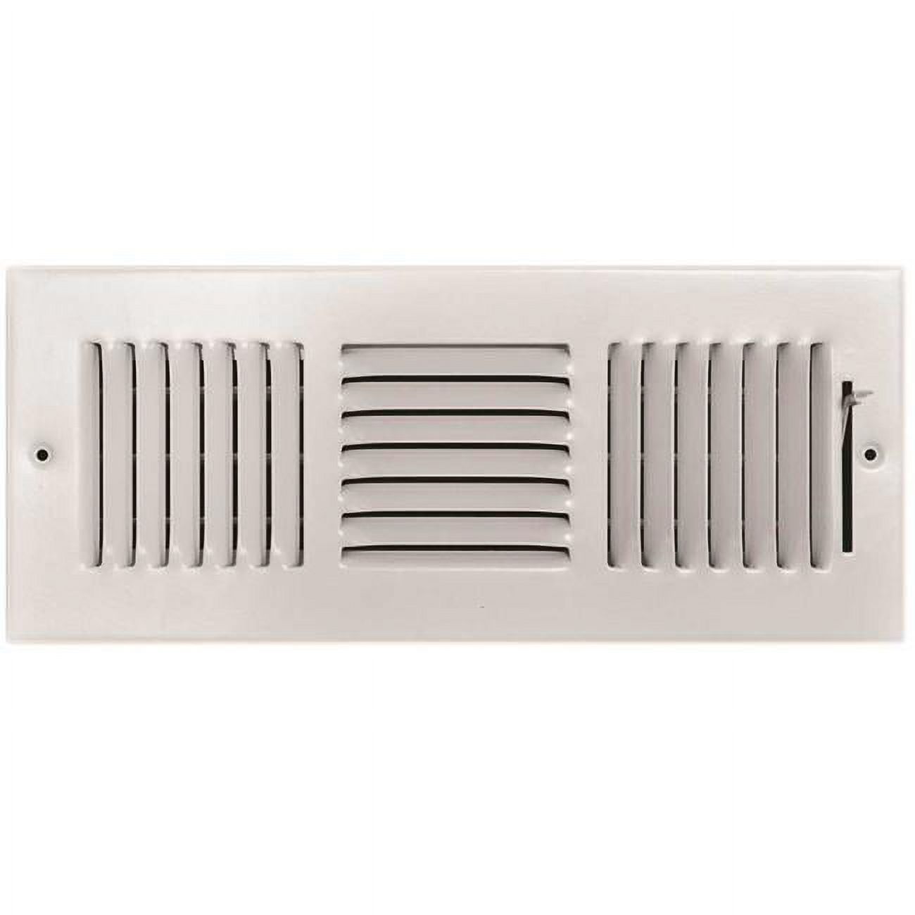 103M 12X08 3-Way Steel Wall / Ceiling Register 12 In. X 8 In. White ...