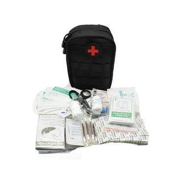 Pac-Kit All Terrain First Aid Kit, 112 Pieces, Ballistic Nylon, Red ...