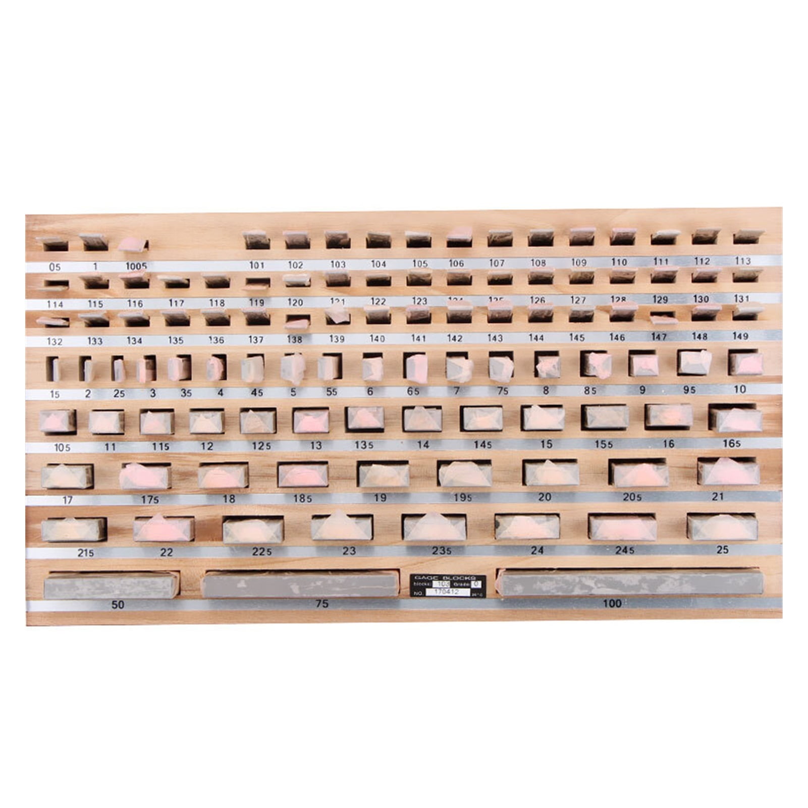 103Pcs/Set 1 Grade 0 Grade Inspection Block Gauge Test Caliper Blocks ...