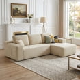 104" Cloud Sectional Couch L-Shaped Chaise Modern Modular Sofa No ...