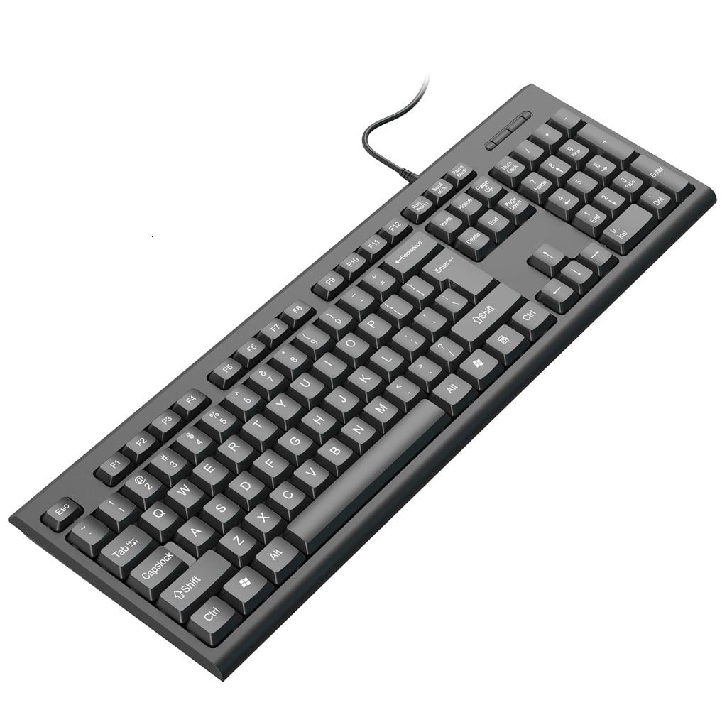 104 Keys Cord Gaming Keyboard Ergonomic Mechanical Keyboard Chocolate ...