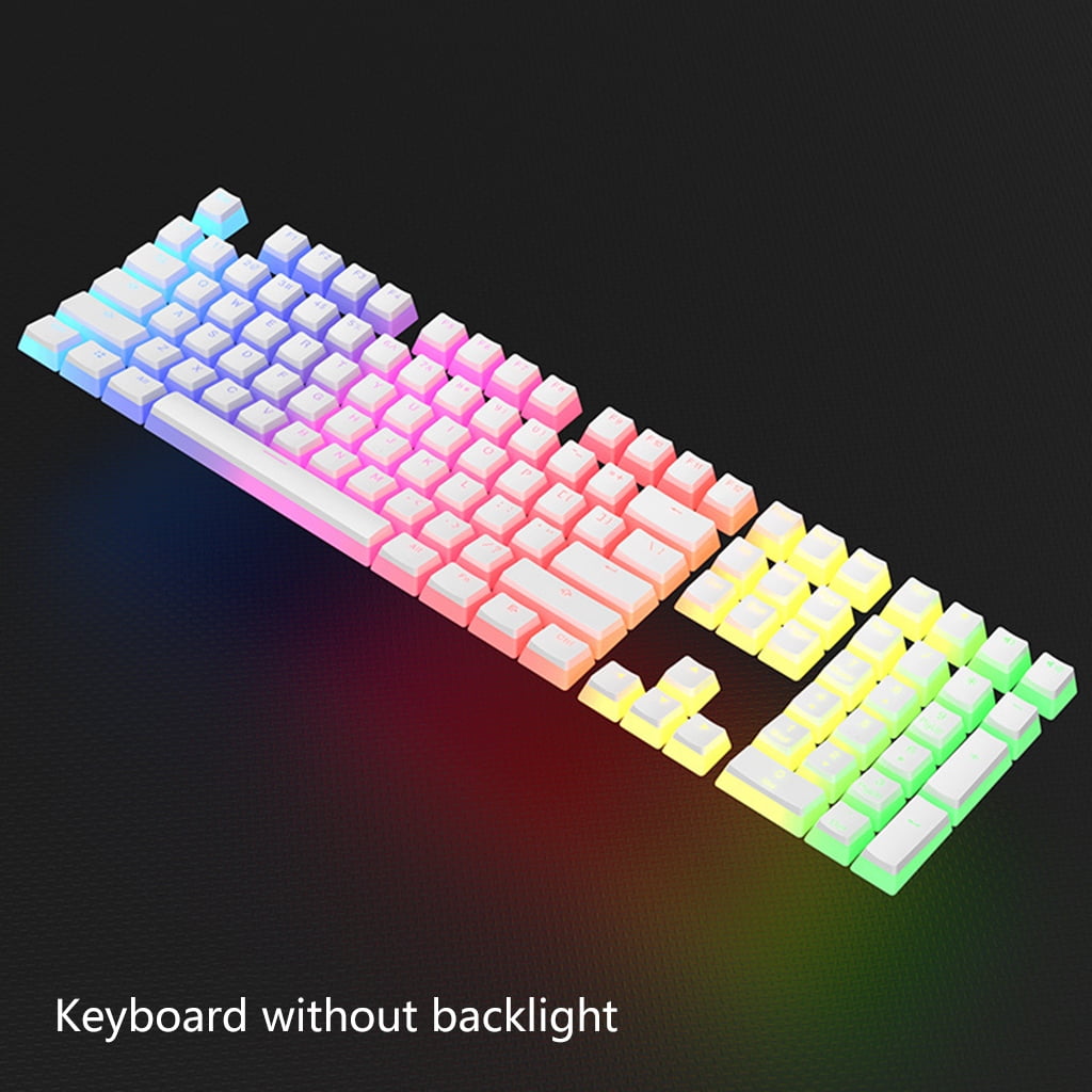 104 Keys Pudding Keycaps OEM Profile Double Shot PBT Backlight Keycaps ...