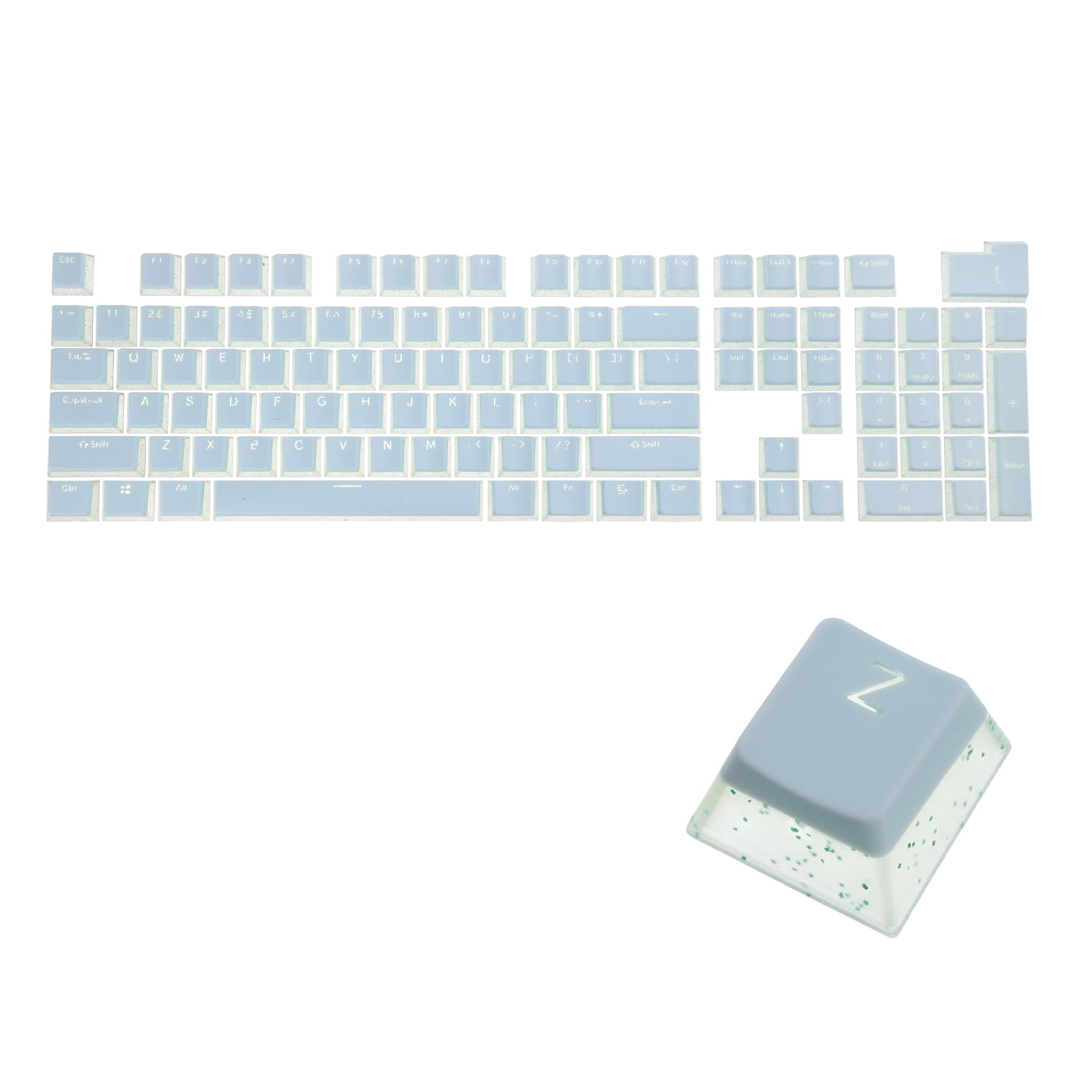 104 Keys Pudding Keycaps Set OEM Profile ABS for 61/87/104 Mechanical ...
