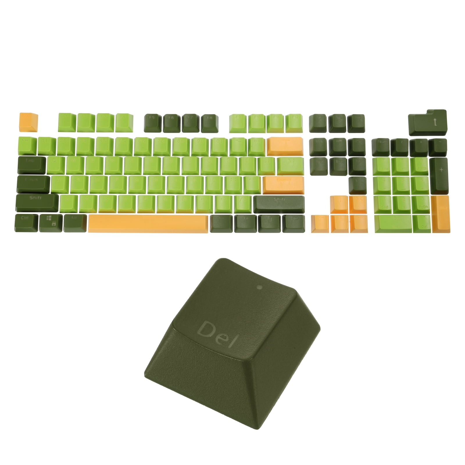 104 Keys Pudding Keycaps Set OEM Profile ABS for Mechanical Keyboard ...