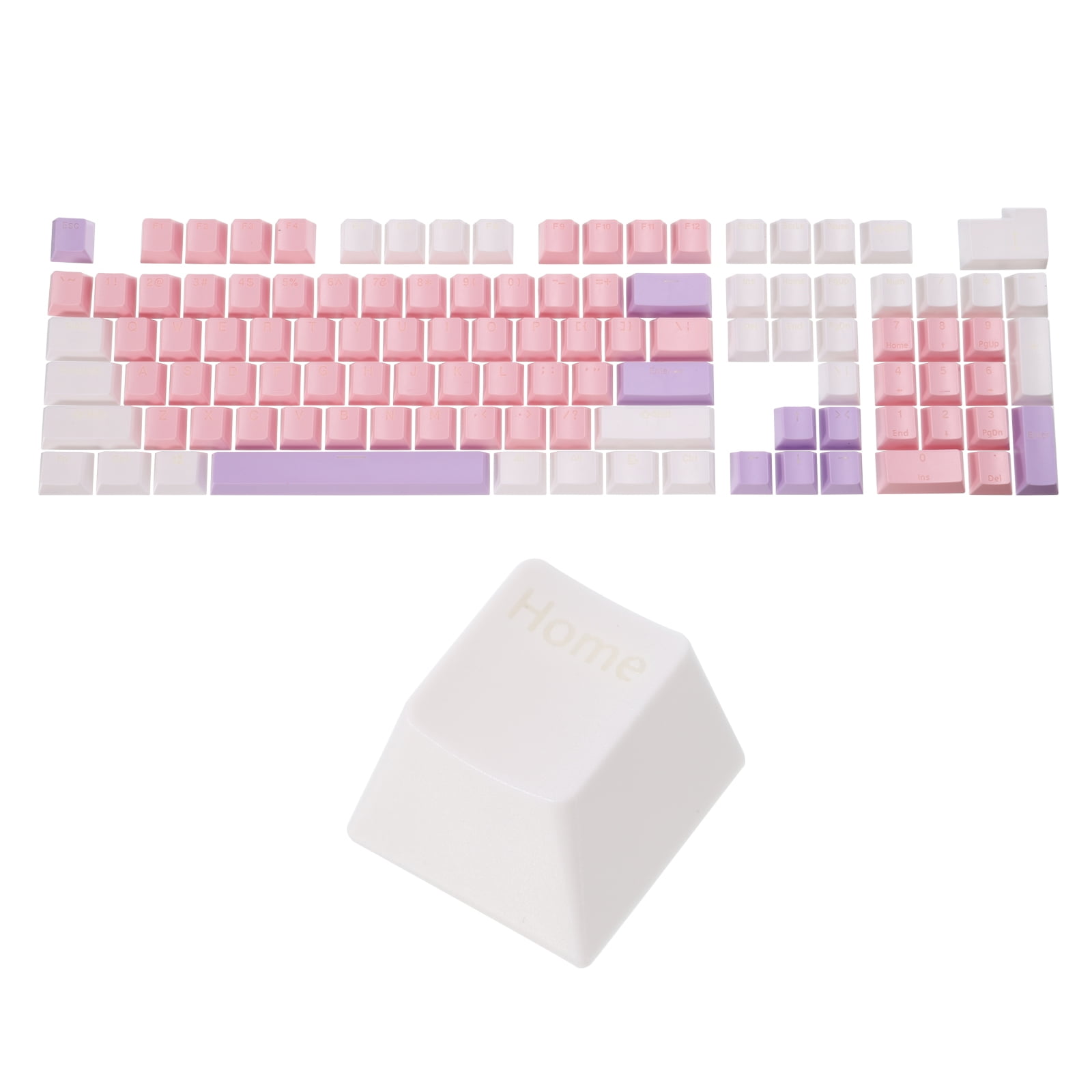 104 Keys Pudding Keycaps Set OEM Profile ABS for Mechanical Keyboard ...